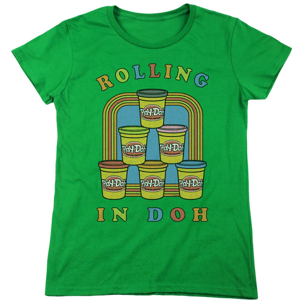 Play Doh Rolling in Doh Tower Juniors and Women Kelly T-shirts - Etsy