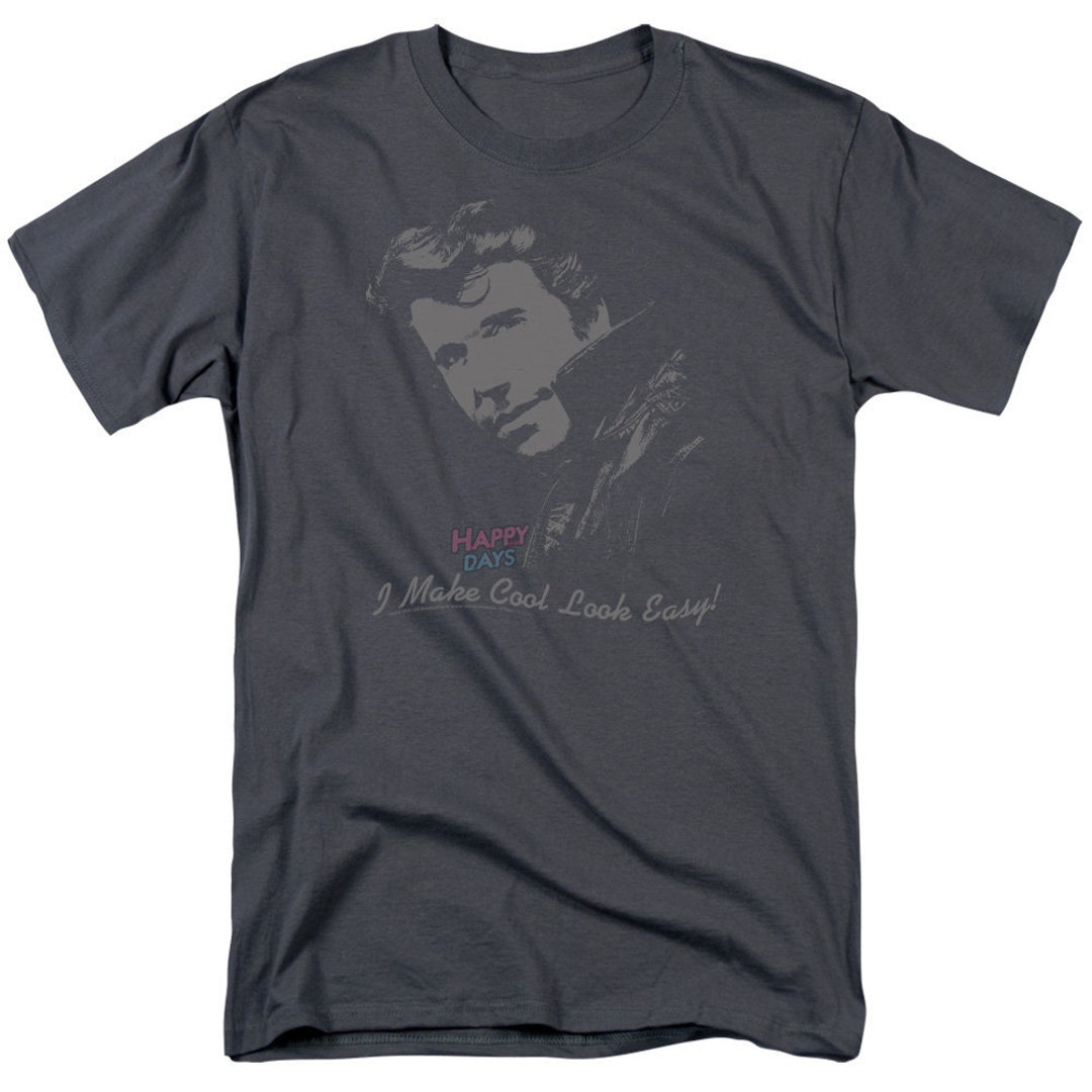 Happy Days Cool Fonz Charcoal Shirts - Etsy