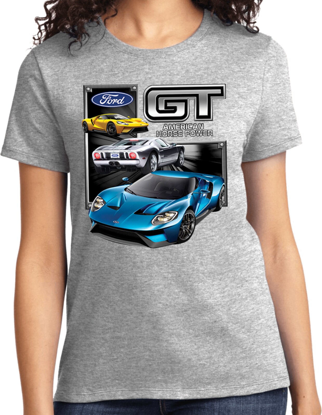 Ford GT American Horsepower Ladies T-Shirt 22496HD1-LPC61 | Etsy