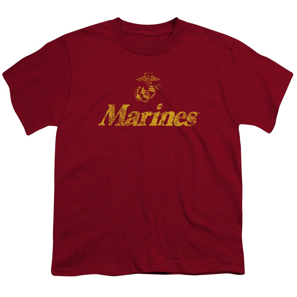 U.S. Marine Corps Retro Logo Cardinal Shirts | Etsy