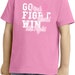 Go Pink Fight Hard Win the Fight Toddler Breast Cancer Awareness Shirt ...