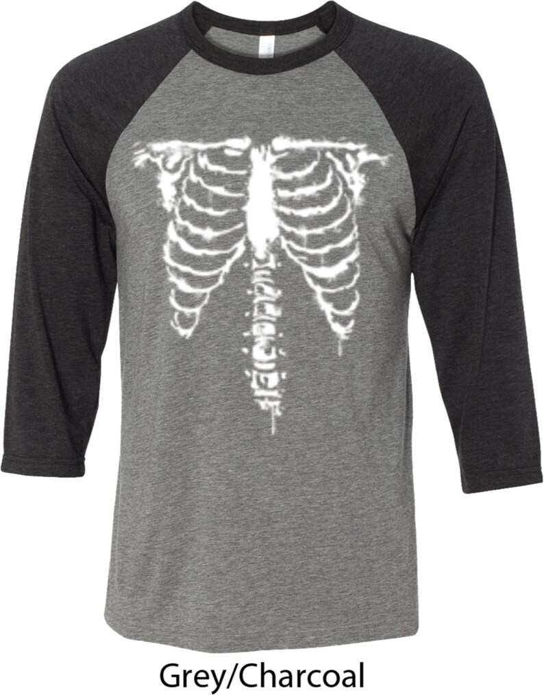 Halloween Skeleton Raglan Shirt 17491-3200 - Etsy