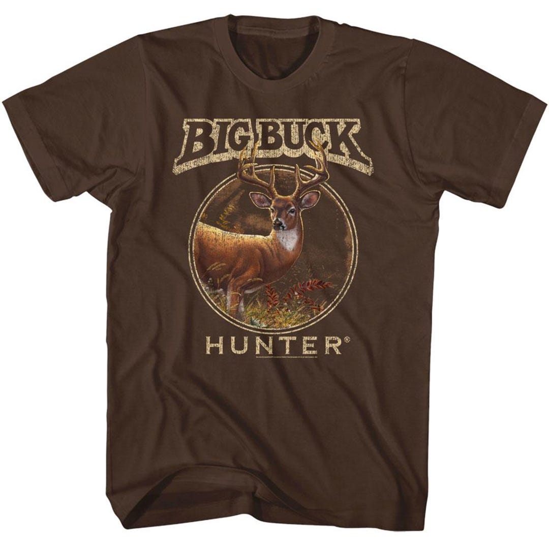 Big Buck Hunter Circle Emblem Adult Brown Shirt - Etsy