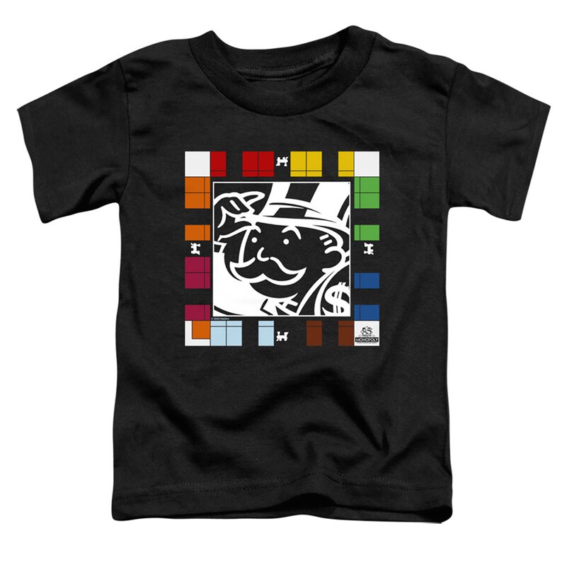 Monopoly Board Game Kid's Black T-shirts - Etsy