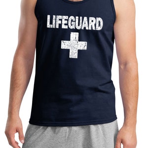 Men's Distressed Lifeguard Tank Top DISTRESSEDLIFEGUARD-2200 - Etsy