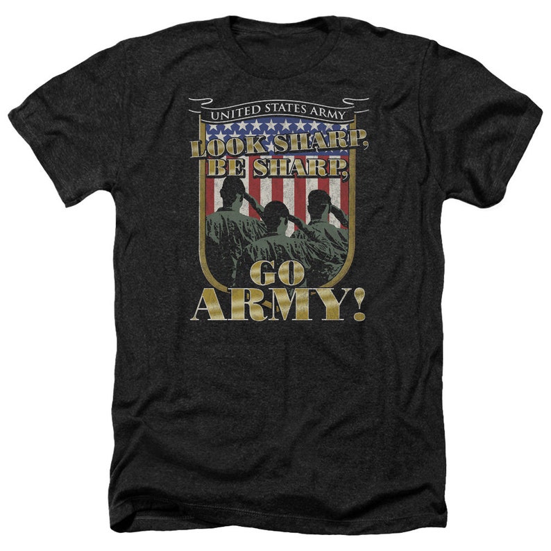 U.S. Army Look Sharp Be Sharp Go Army Black Shirts - Etsy