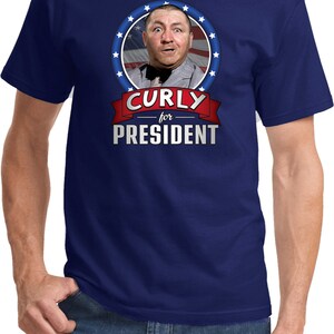 The Three Stooges Curly for President Tee T-shirt 26283HD2-PC61 - Etsy