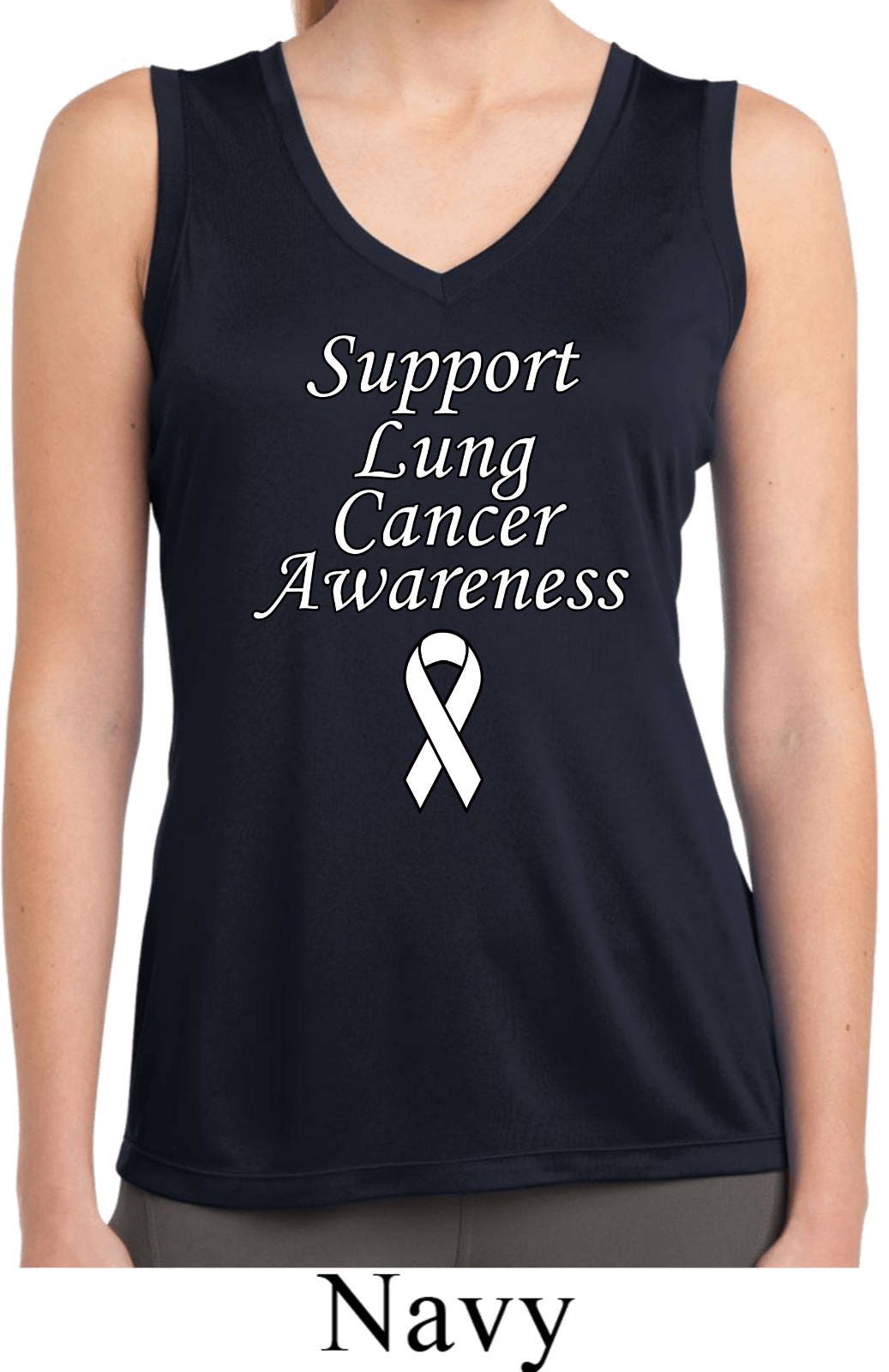 Ladies Support Lung Cancer Awareness Moisture Wicking | Etsy