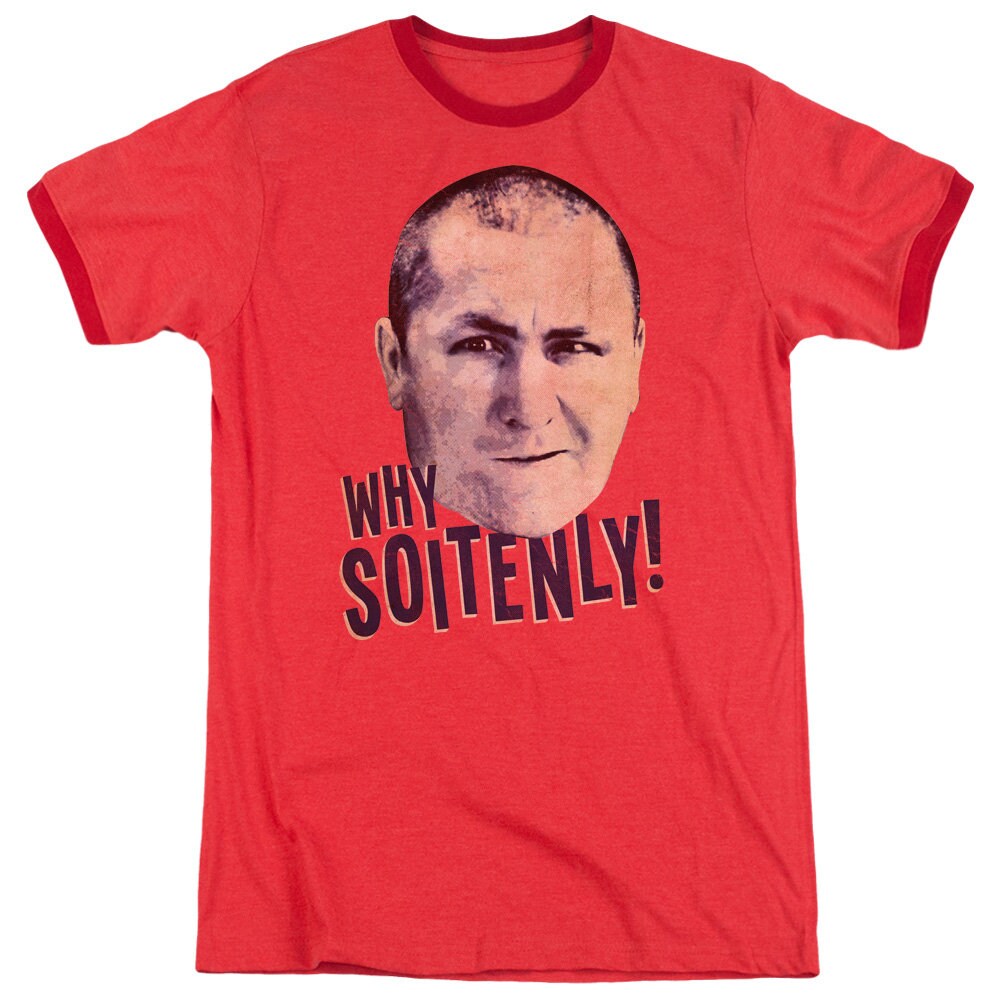 Three Stooges Curly Why Soitenly Red Shirts | Etsy