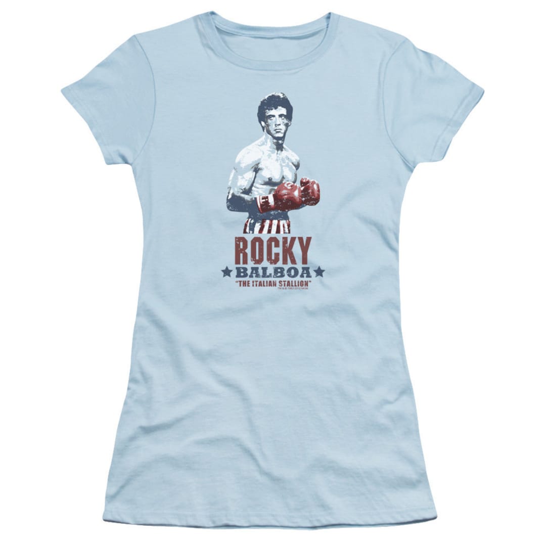 Rocky Italian Stallion Boxing Juniors and Women Light Blue T-shirts - Etsy