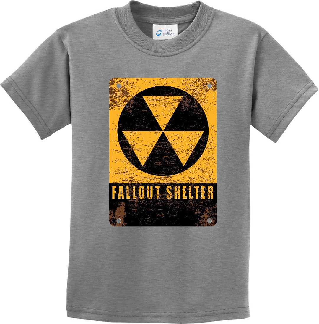 Radioactive Fallout Shelter Kid's Shirt SHELTER-PC61Y - Etsy