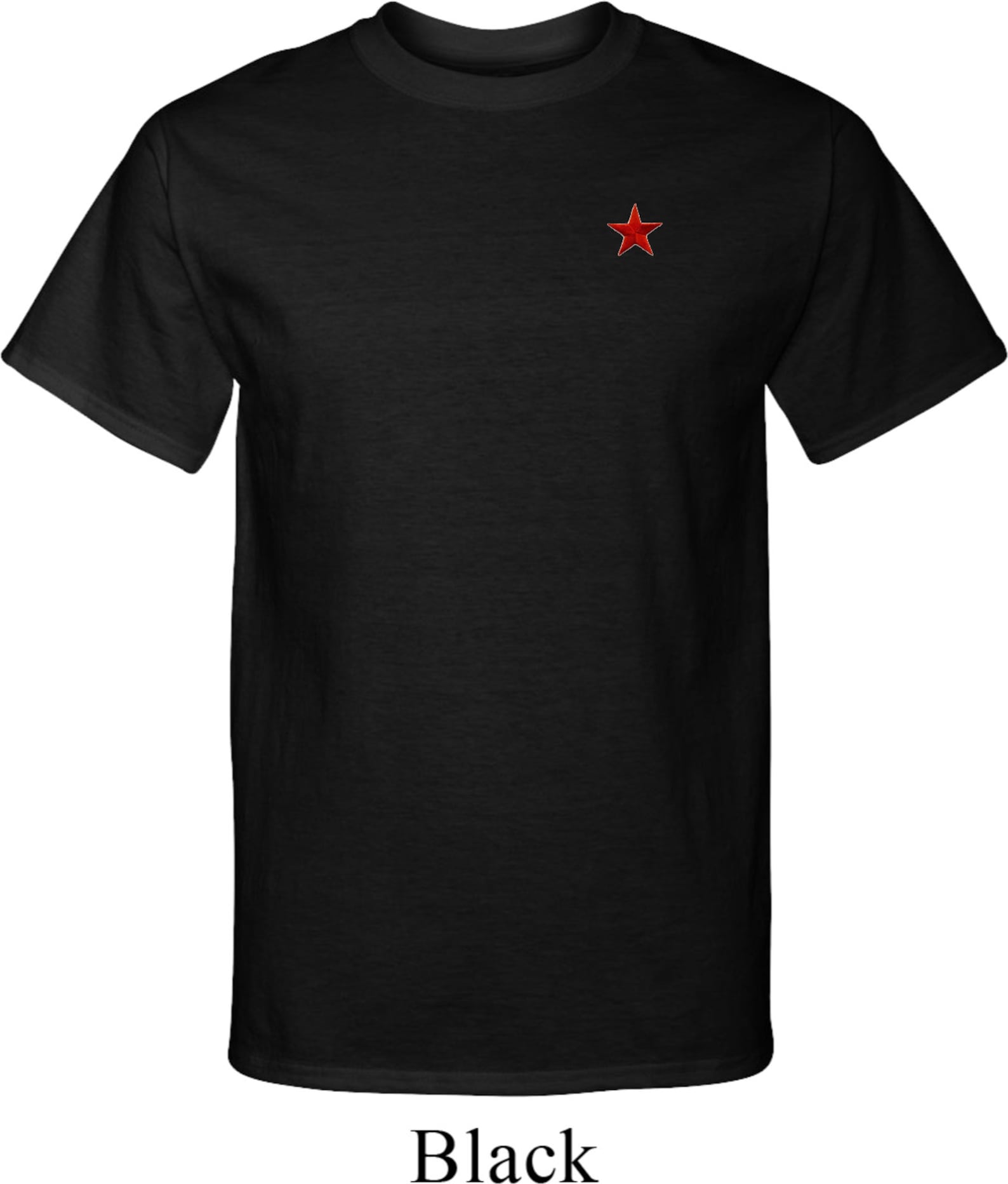 Red Star Patch Pocket Print Tall Tee T-shirt REDSTAR-PP-PC61T - Etsy