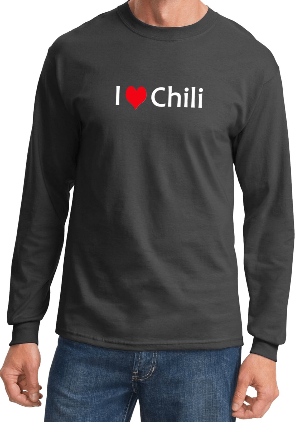 I Love Chili Long Sleeve T-shirt CHILI-PC61LS - Etsy