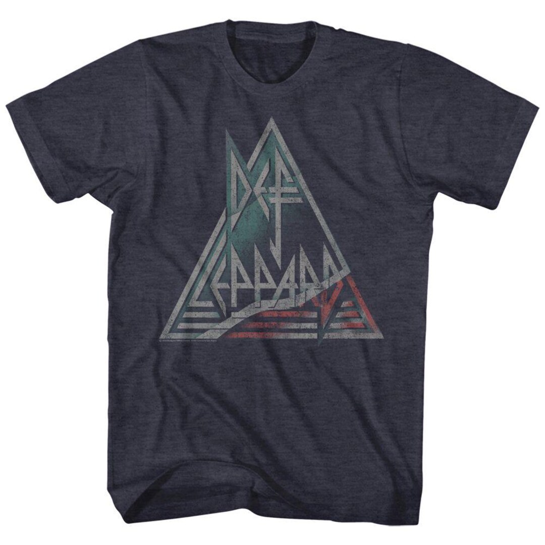 Def Leppard Distressed Logo Heather Blue Shirt - Etsy