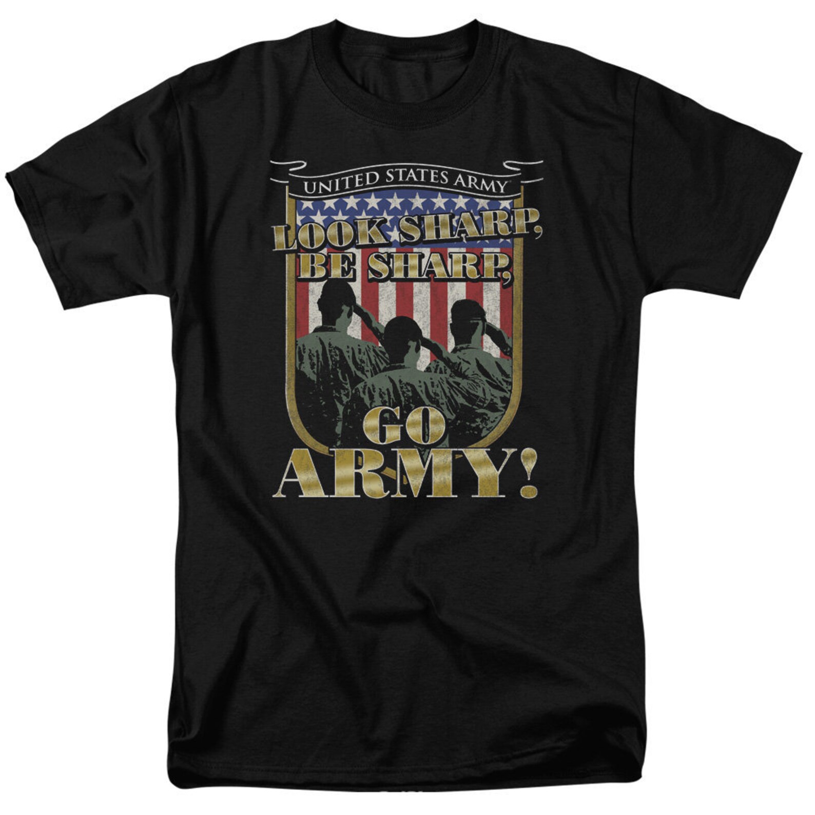 U.S. Army Look Sharp Be Sharp Go Army Black Shirts - Etsy