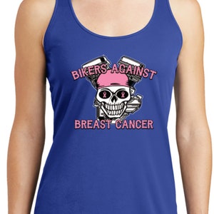 Bikers Against Breast Cancer Ladies Breast Cancer Awareness Dry Wicking ...