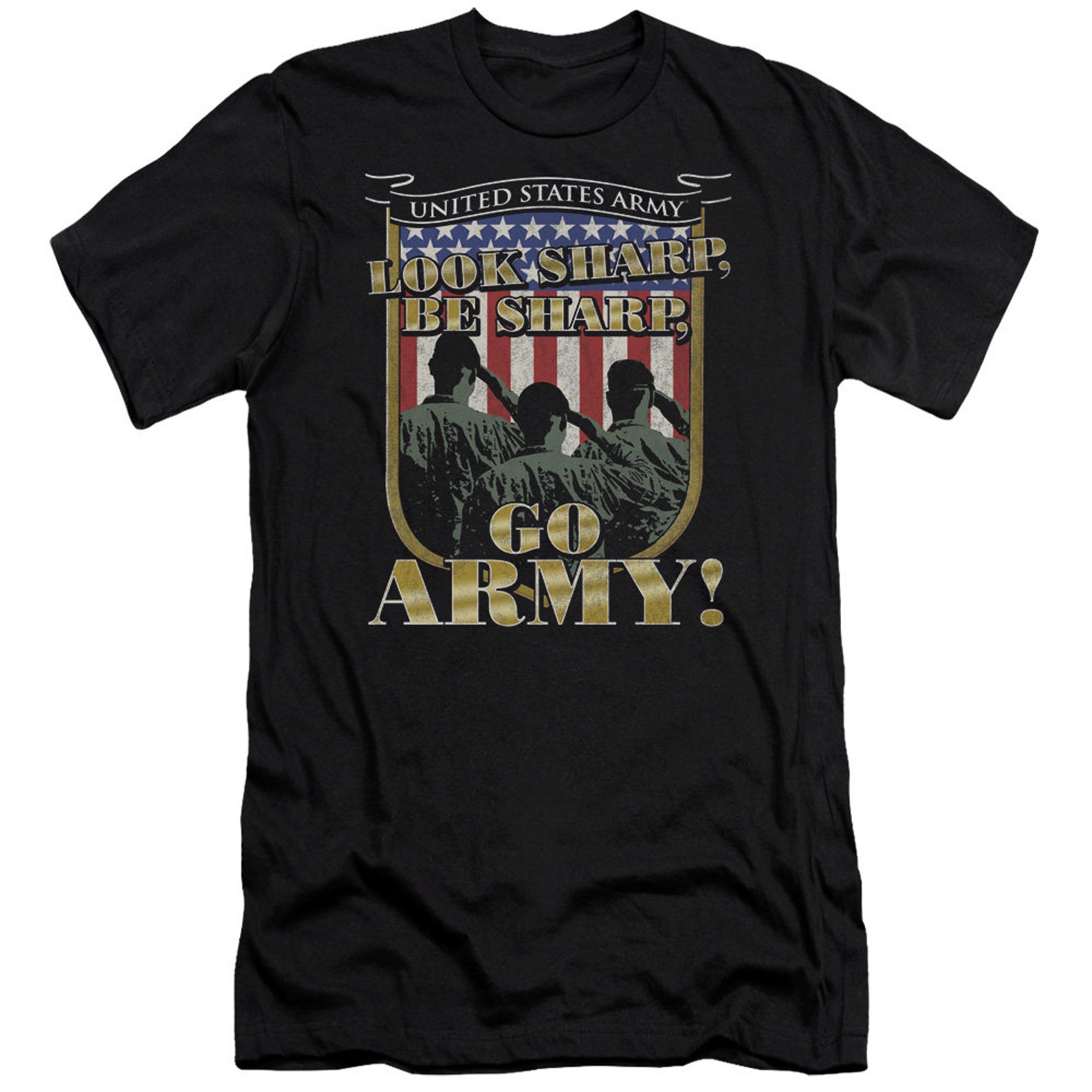U.S. Army Look Sharp Be Sharp Go Army Black Shirts - Etsy