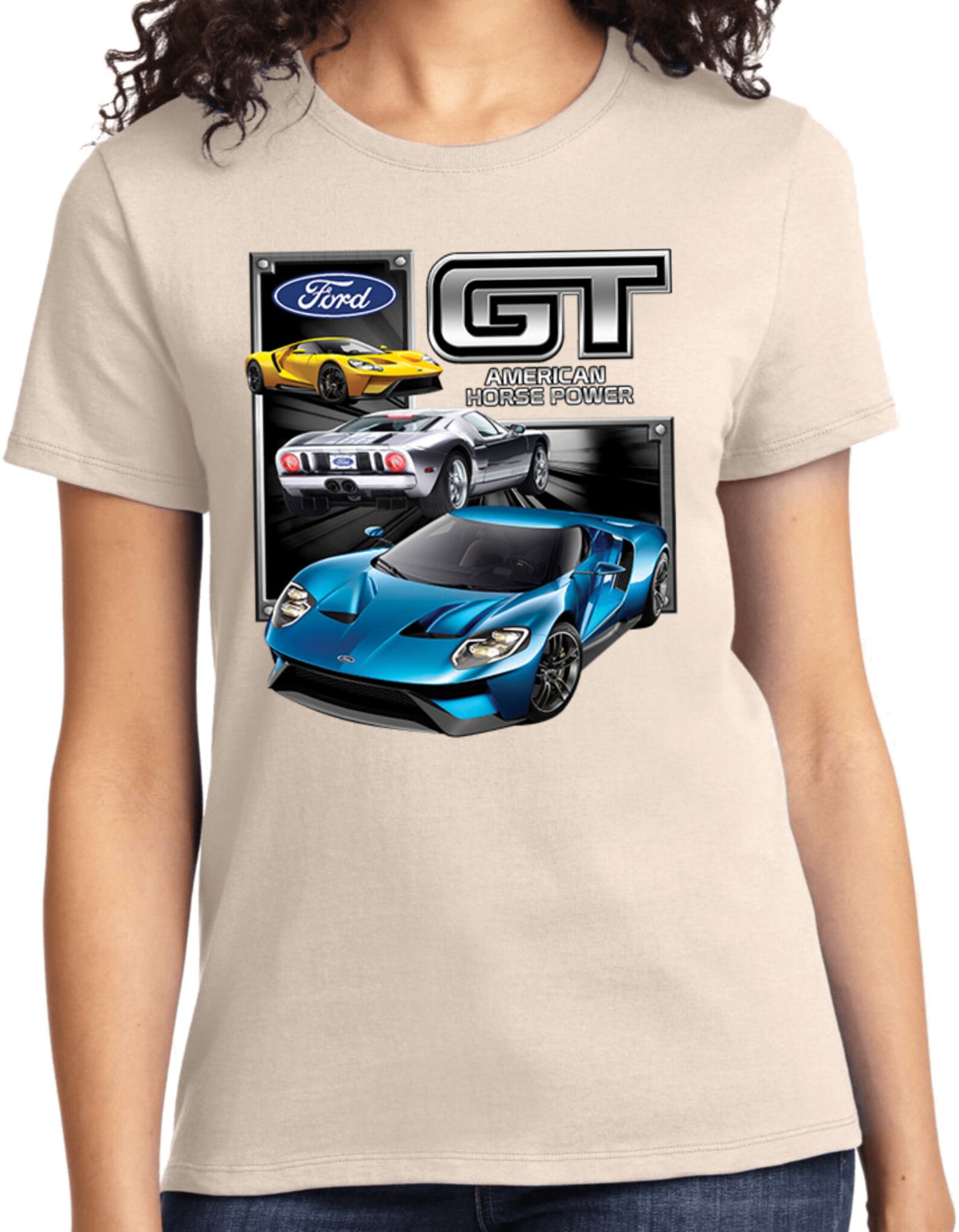 Ford GT American Horsepower Ladies T-shirt 22496HD1-LPC61 - Etsy