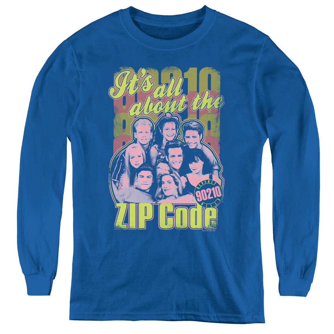 Beverly Hills 90210 Zip Code Kid's Royal T-shirts - Etsy