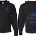 Blue and Red Shelby Cobra Front & Back Print Adult Unisex Full Zip ...