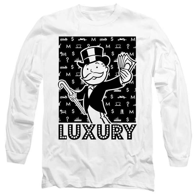 Monopoly Luxury White Shirts - Etsy