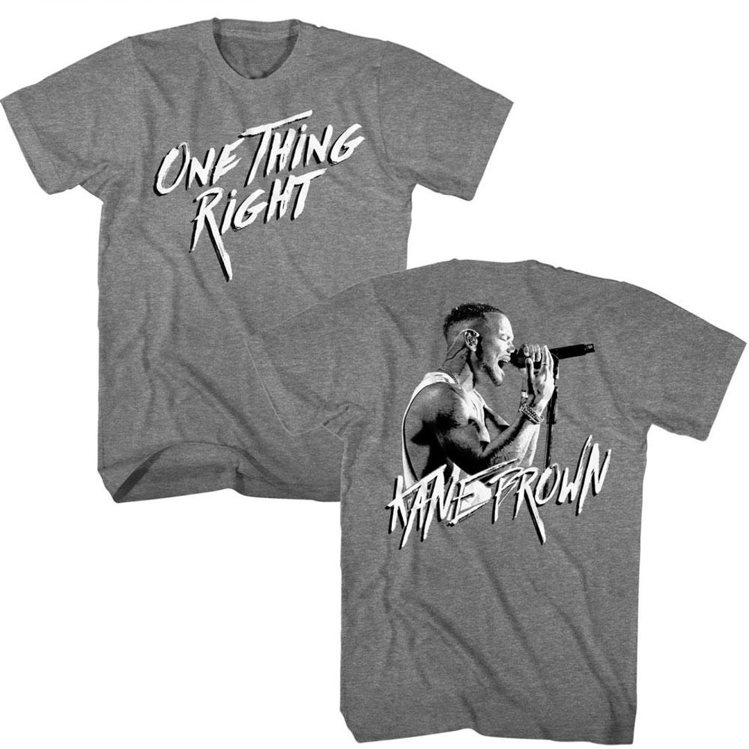 Kane Brown One Thing Right Front & Back Print Heather Grey Shirt - Etsy