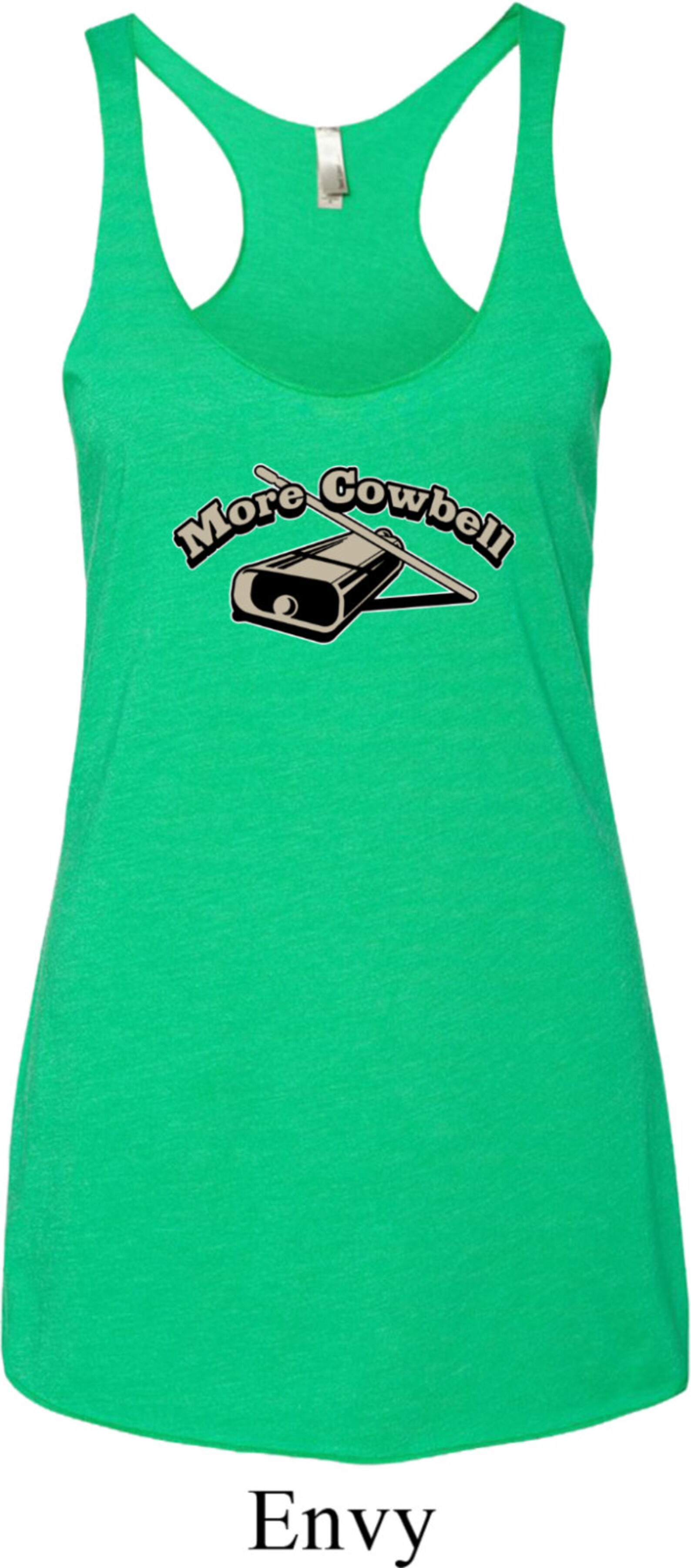 Ladies More Cowbell Tri Blend Racerback Tank Top COWBELL-NL6733 - Etsy