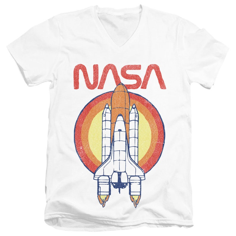 NASA Vintage Space Shuttle White Shirts | Etsy