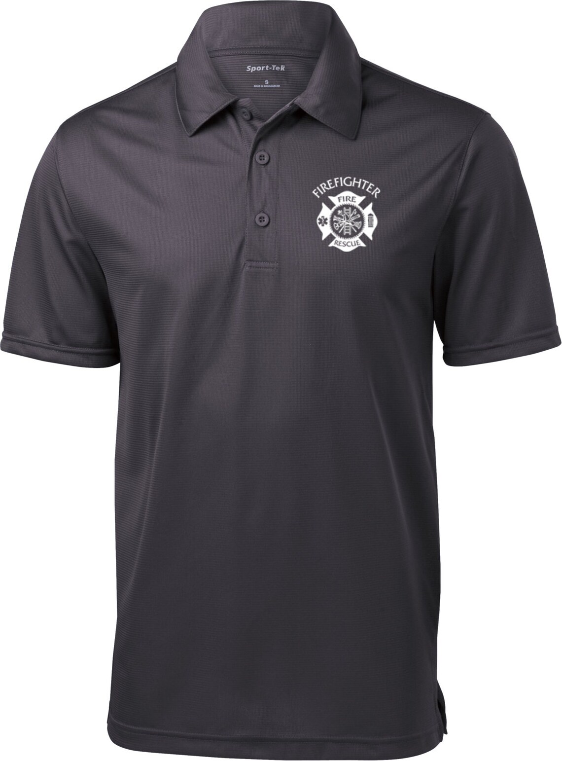 Firefighter Fire Rescue Pocket Print Men's Textured Polo - Etsy