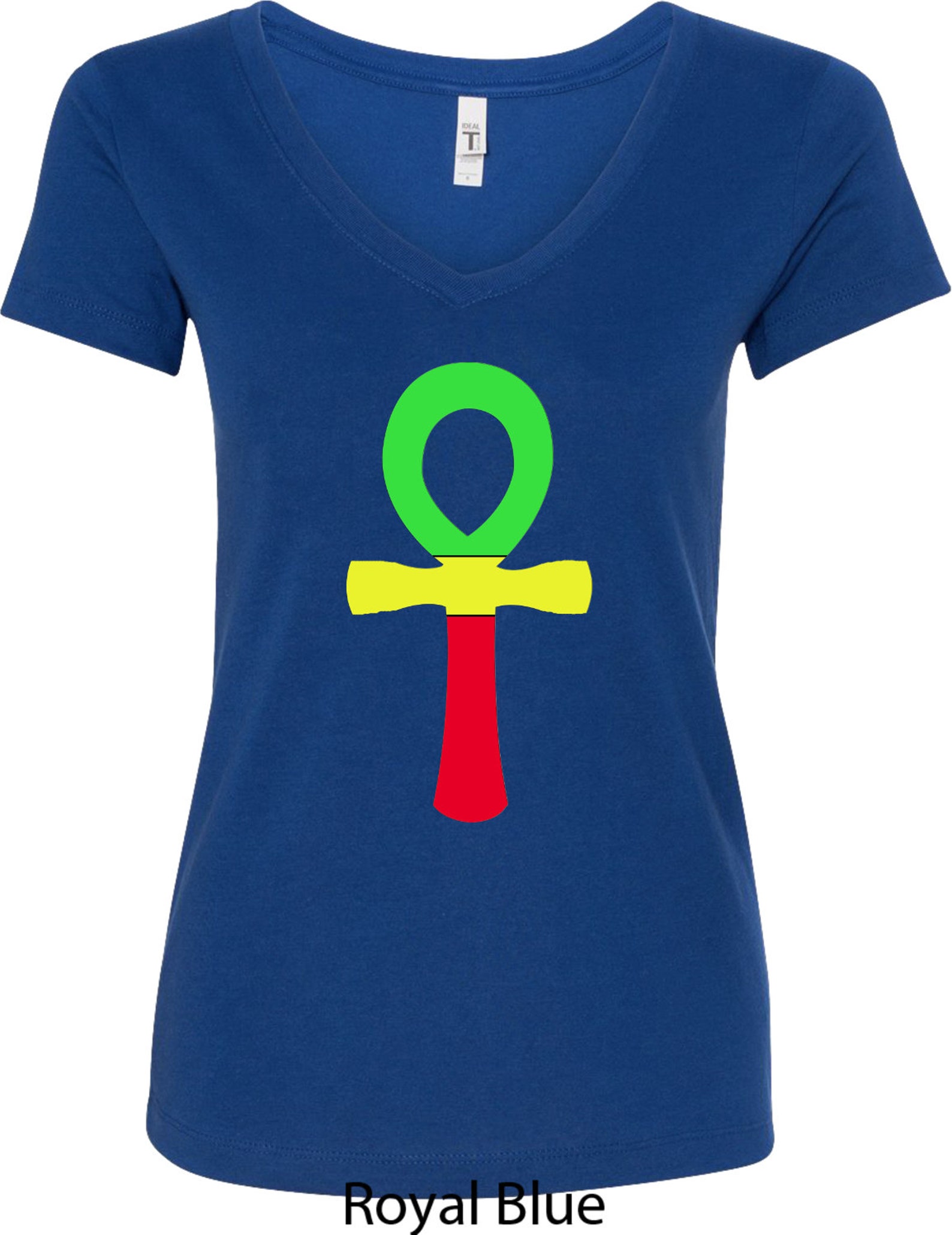 Ladies Rasta Ankh V-neck Shirt ANKH-N1540 - Etsy