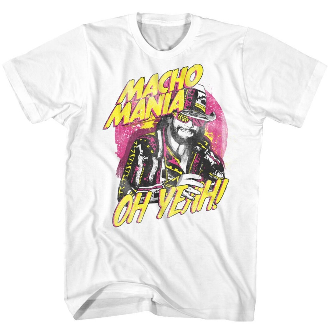 Macho Man Macho Mania White Shirts - Etsy