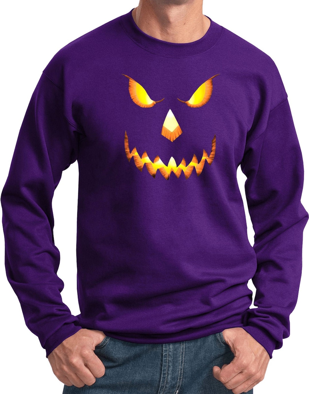 Halloween Pumpkin Head Sweatshirt PUMPKINHEAD-PC90 - Etsy