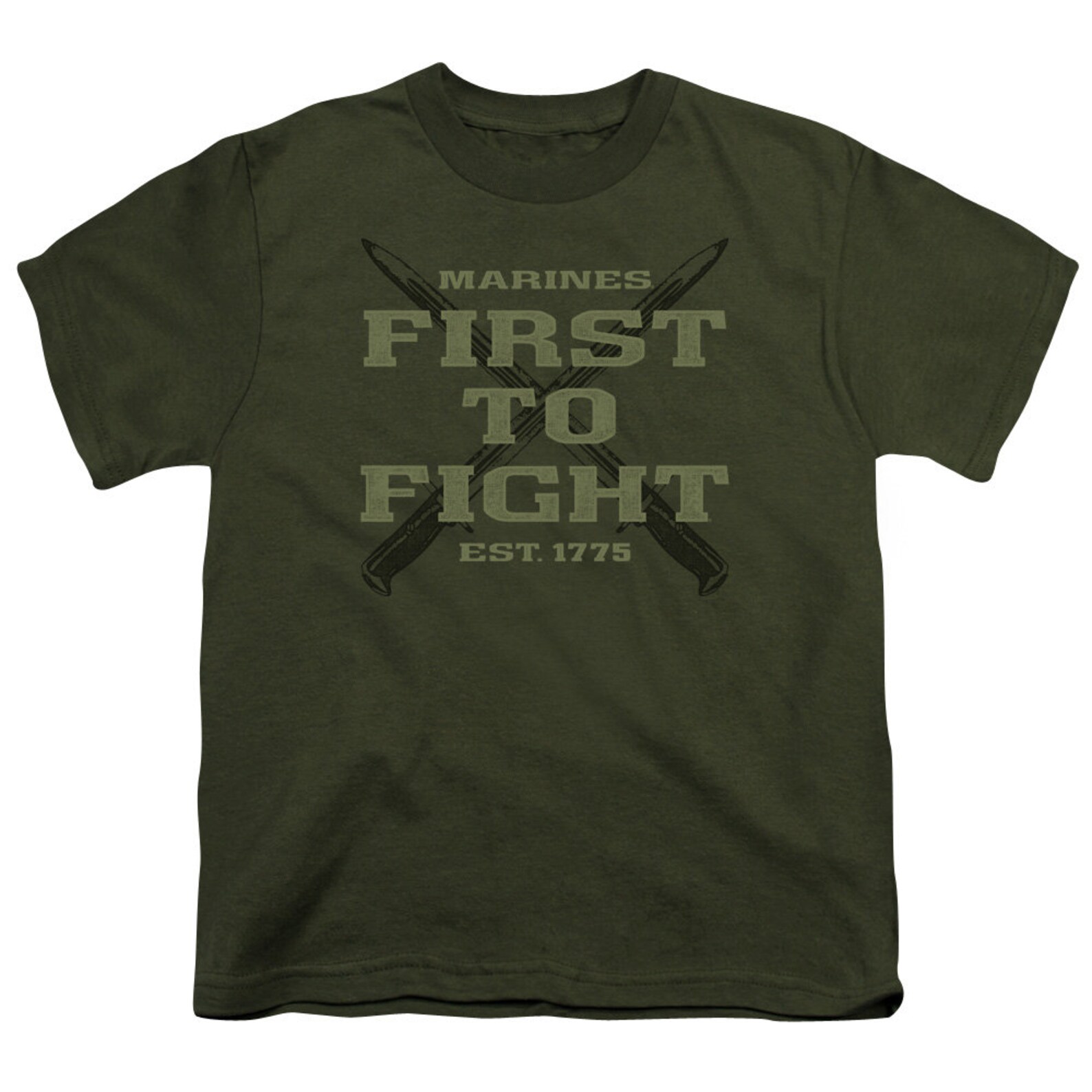 U.S. Marine Corps First to Fight Military Green Shirts - Etsy