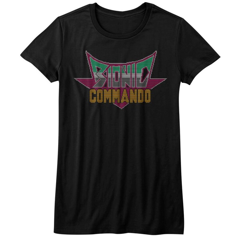 Bionic Commando Pixel Logo Adult Black Shirts - Etsy