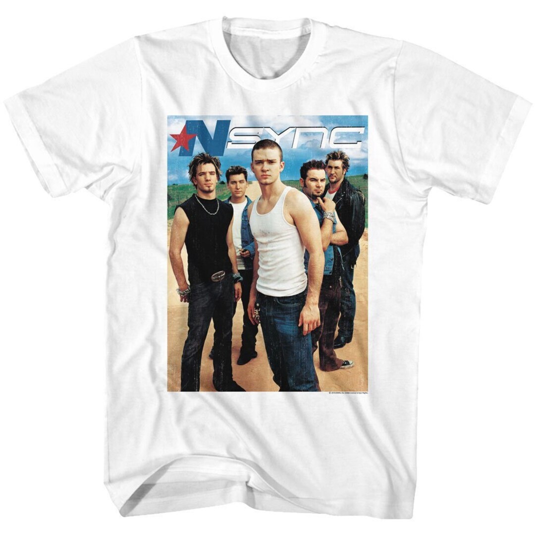 NSYNC Colored Picture Logo White Shirts - Etsy