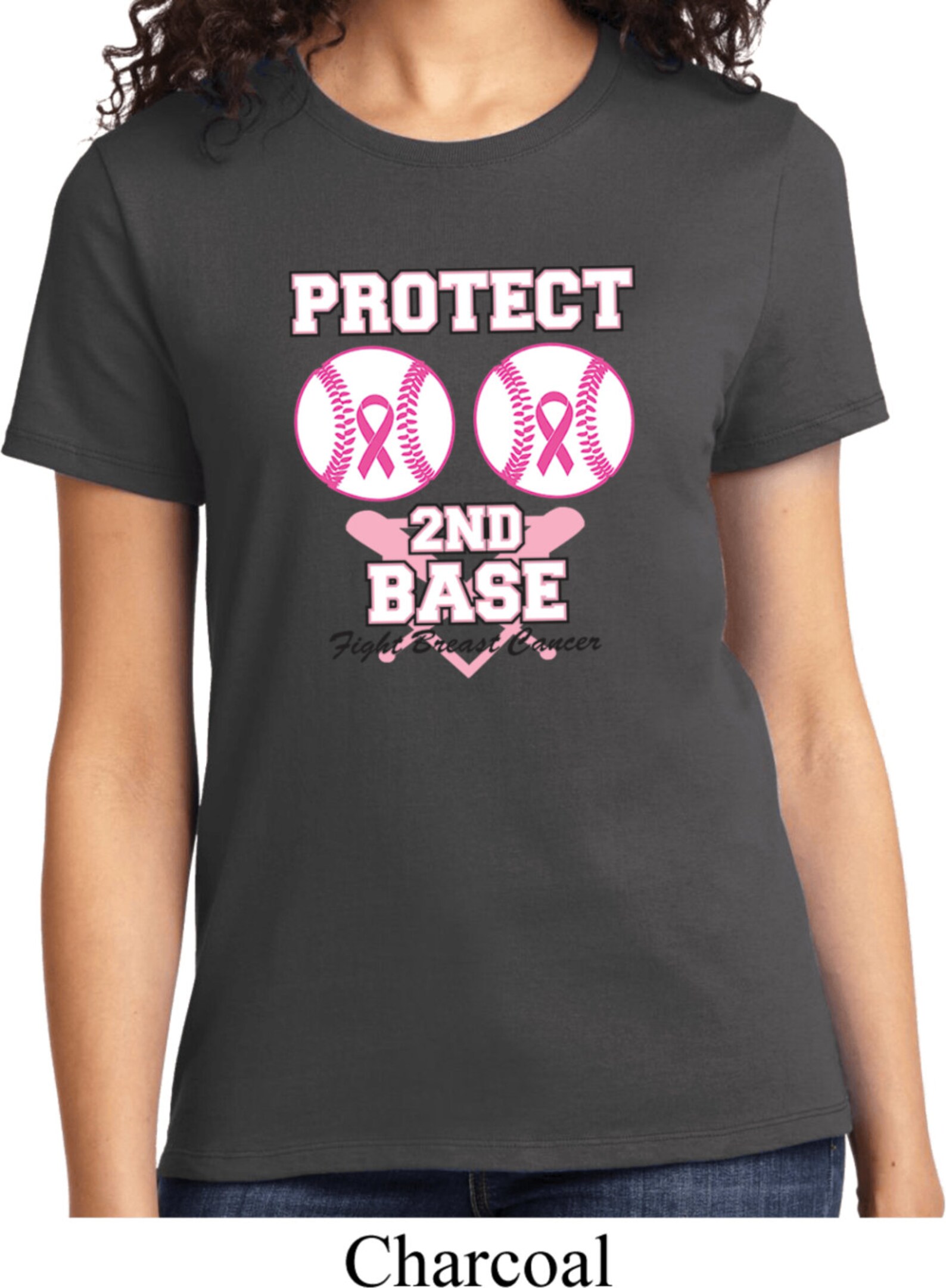 Ladies Breast Cancer Awareness Shirt Protect 2nd Base Tee - Etsy
