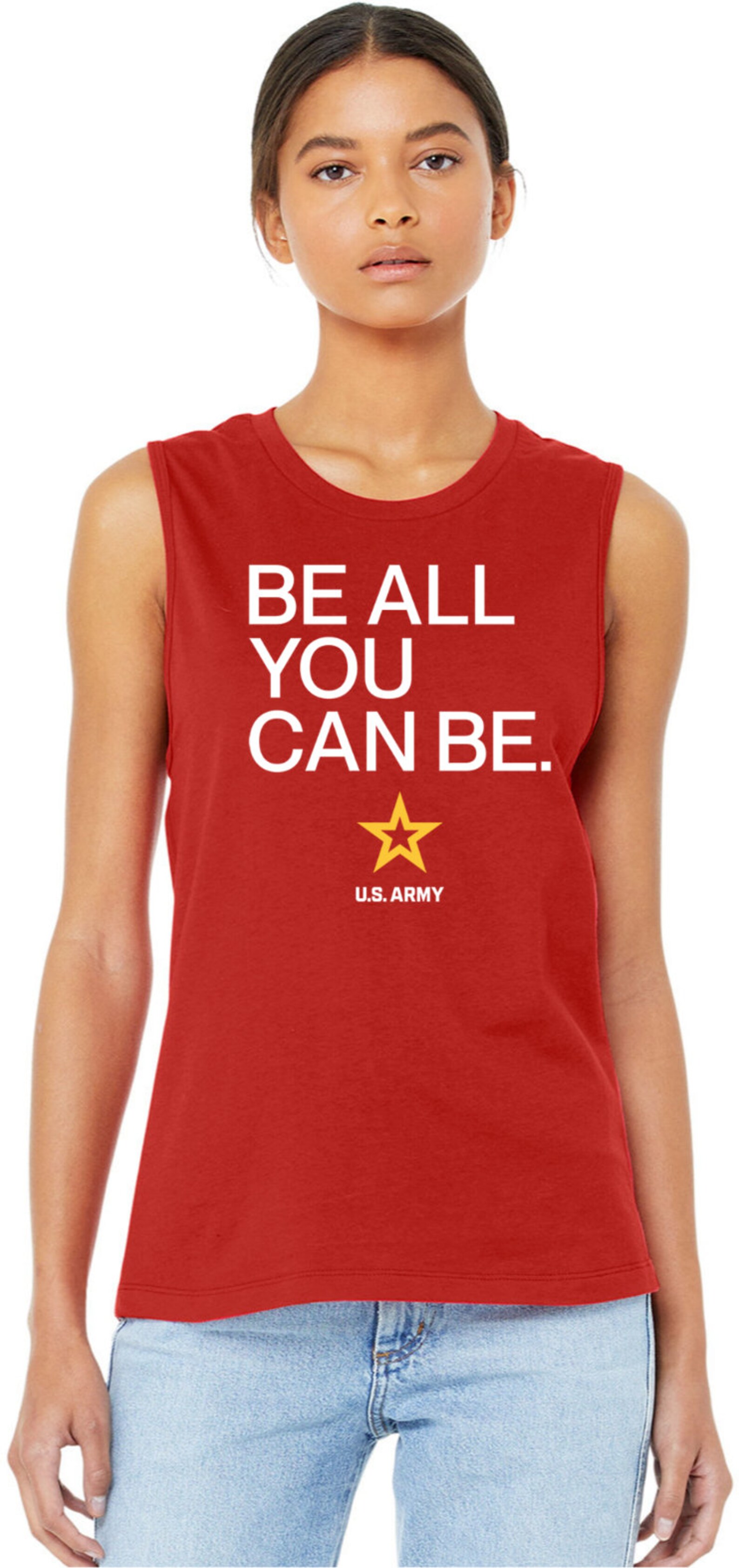 US Army Be All You Can Be Ladies Muscle Tank Top 25091ED2-B6003 - Etsy
