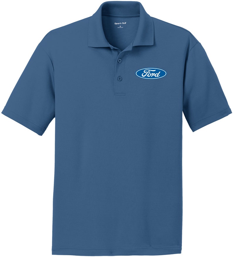 Men's Ford Shirt Ford Oval Pocket Print Textured Polo Tee - Etsy