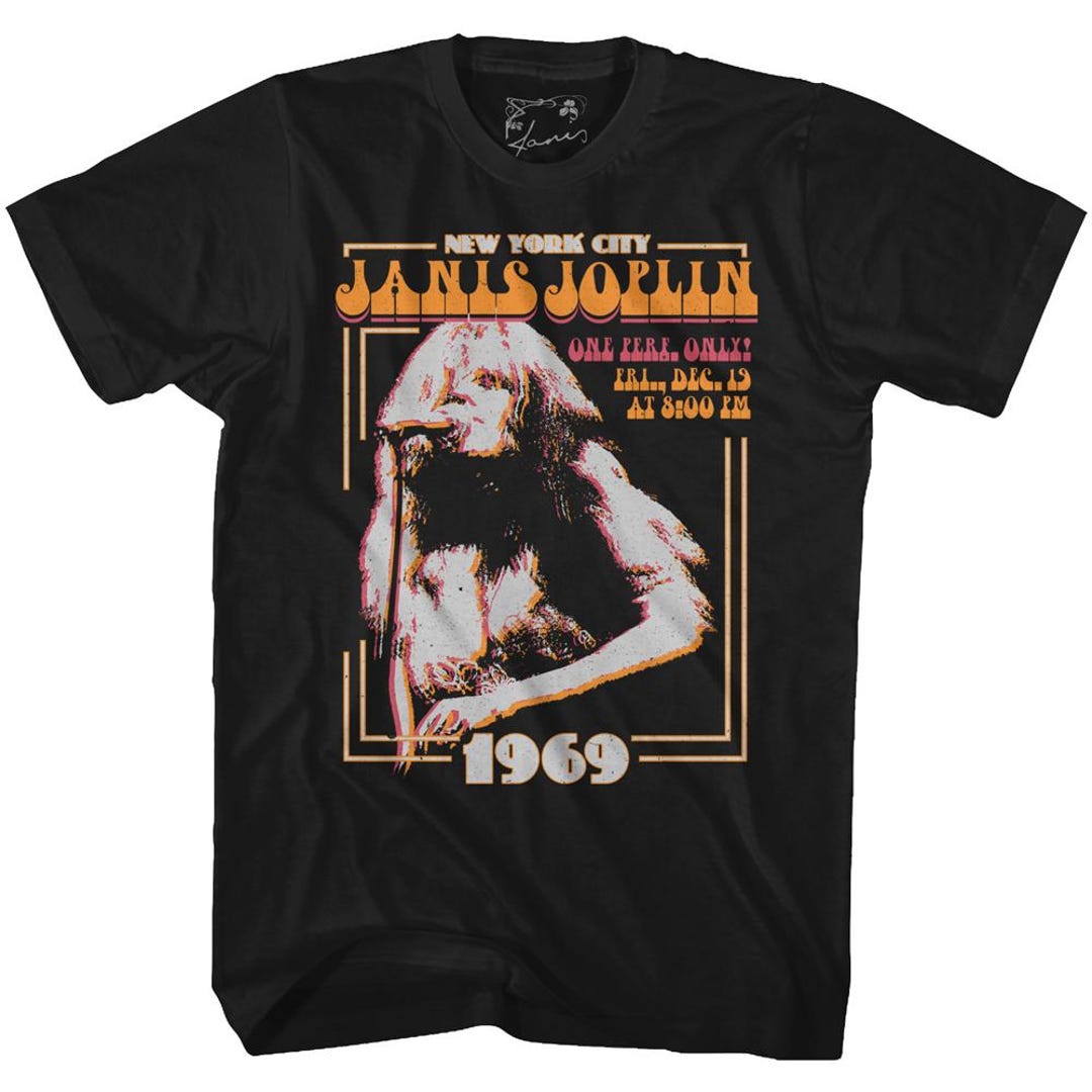 Janis Joplin New York Logo Black Shirts - Etsy