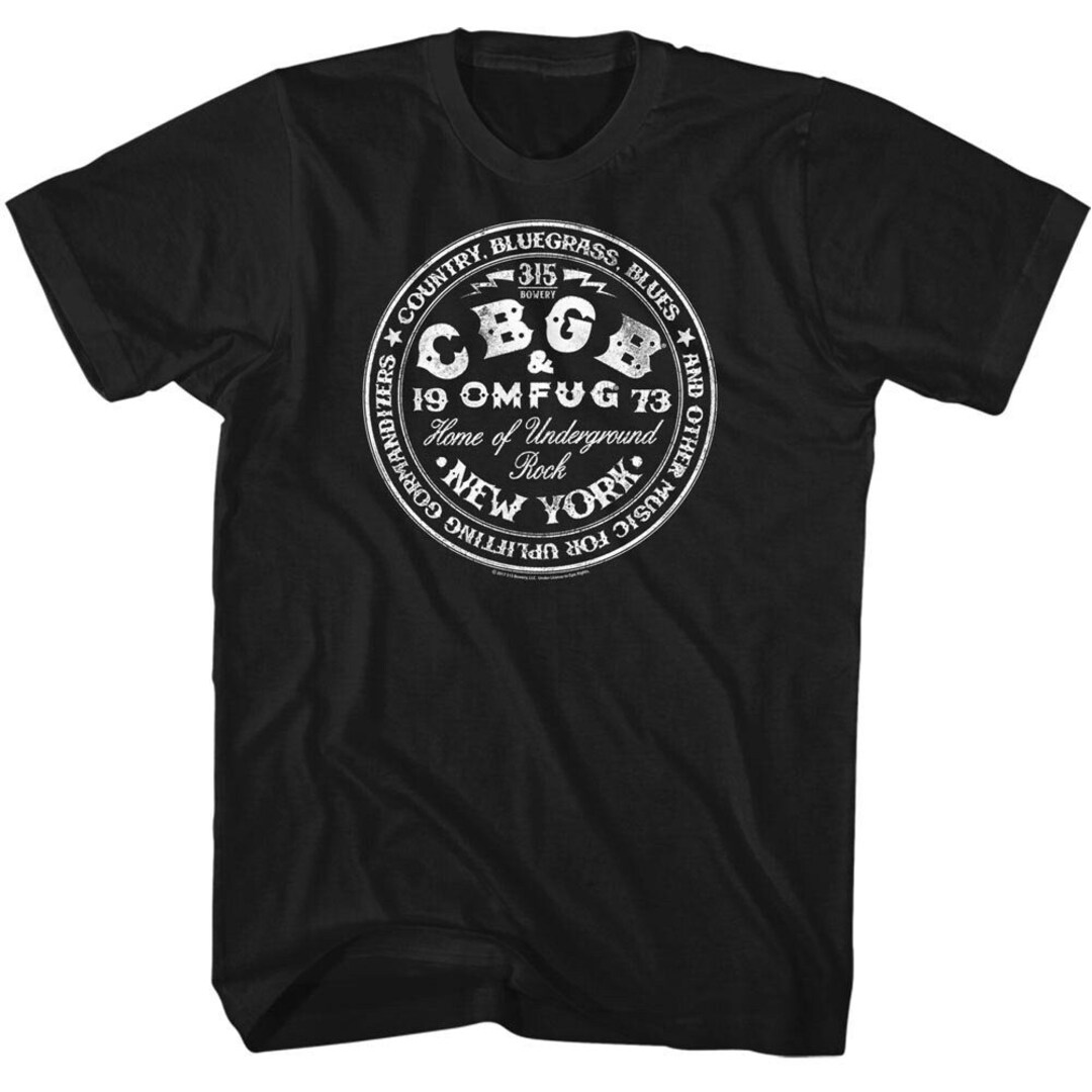 CBGB & OMFUG Circle Logo Black Shirts - Etsy