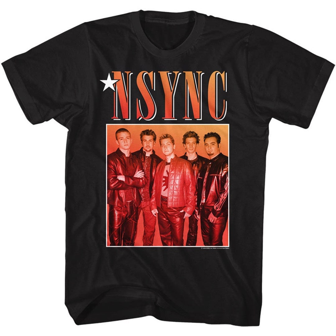 NSYNC Gradient Box Picture Black Shirts - Etsy