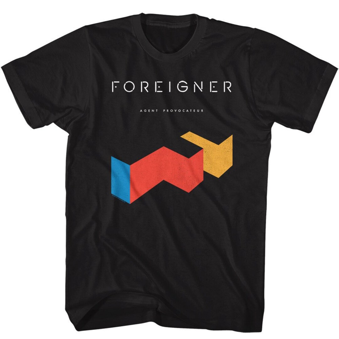 Foreigner Agent Provocateur Logo Black Shirts - Etsy