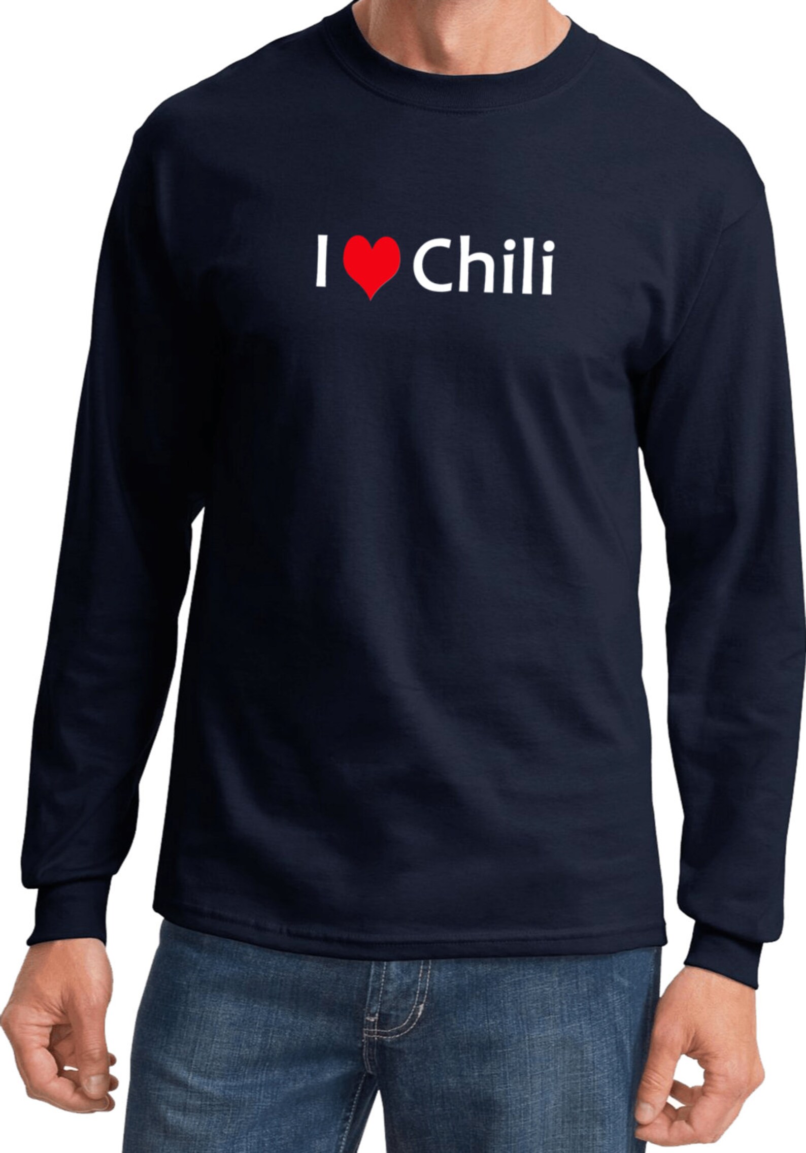 I Love Chili Long Sleeve T-shirt CHILI-PC61LS - Etsy