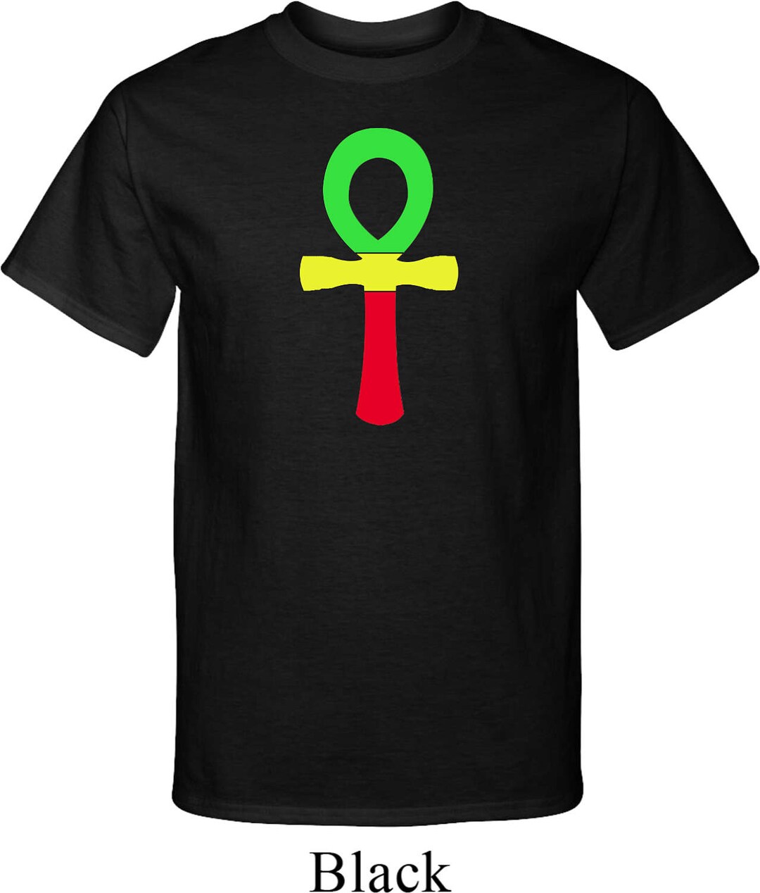 Men's Rasta Ankh Tall Tee T-shirt ANKH-PC61T - Etsy