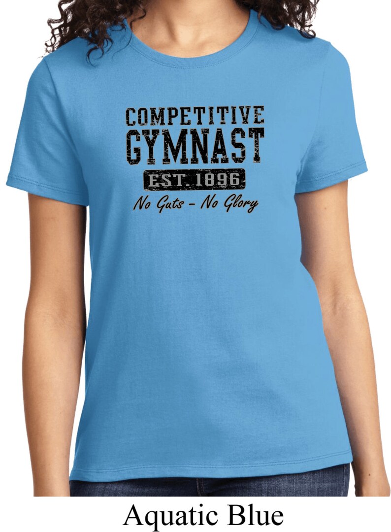 Ladies Gymnastics Competitive Gymnast No Guts-no Glory T-shirt - Etsy