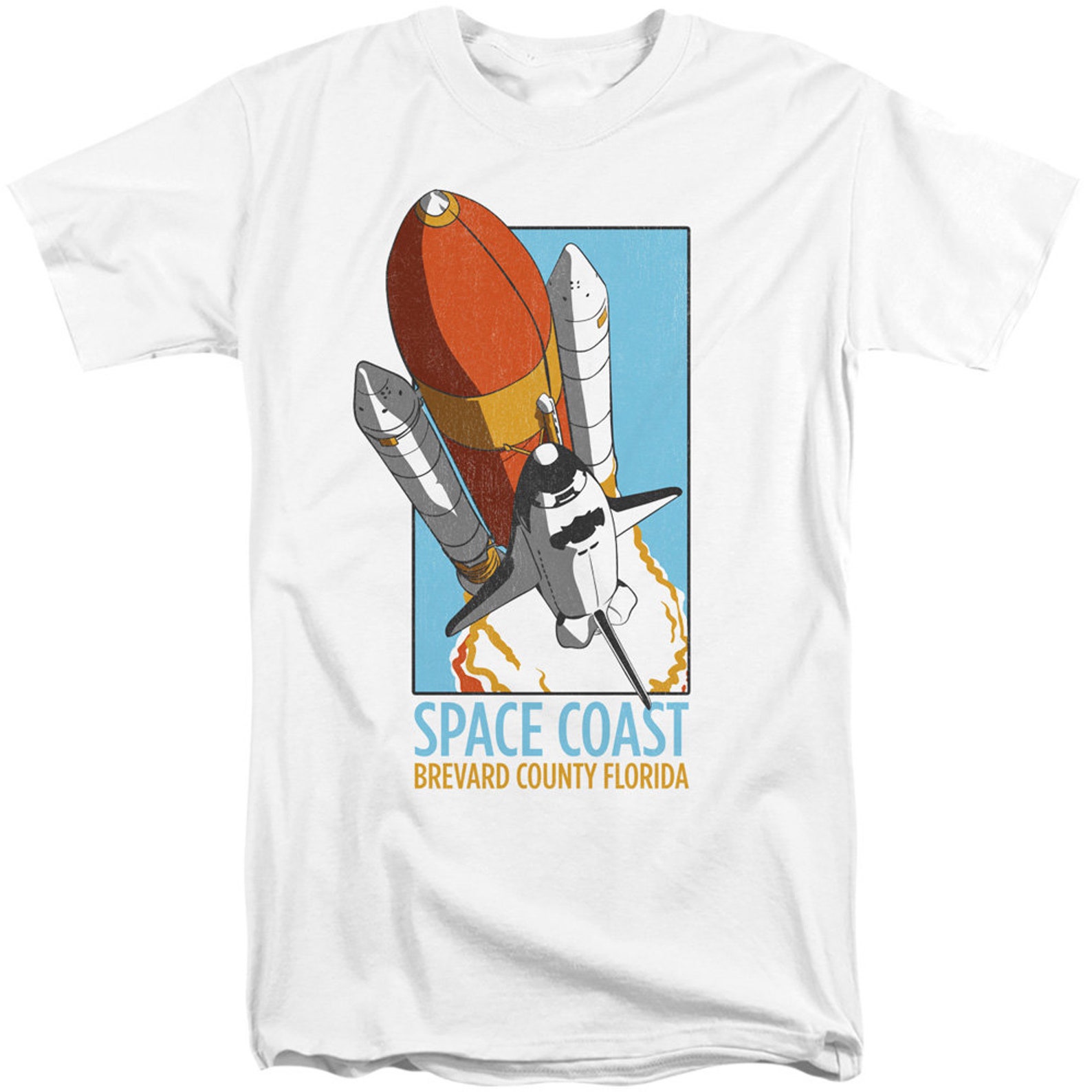 NASA Space Coast White Shirts - Etsy