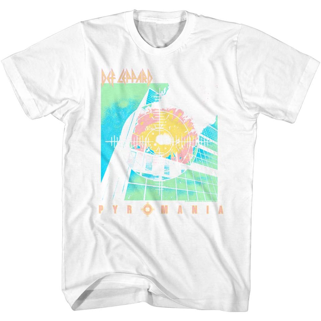 Def Leppard Bright Color Pyromania White Shirts - Etsy