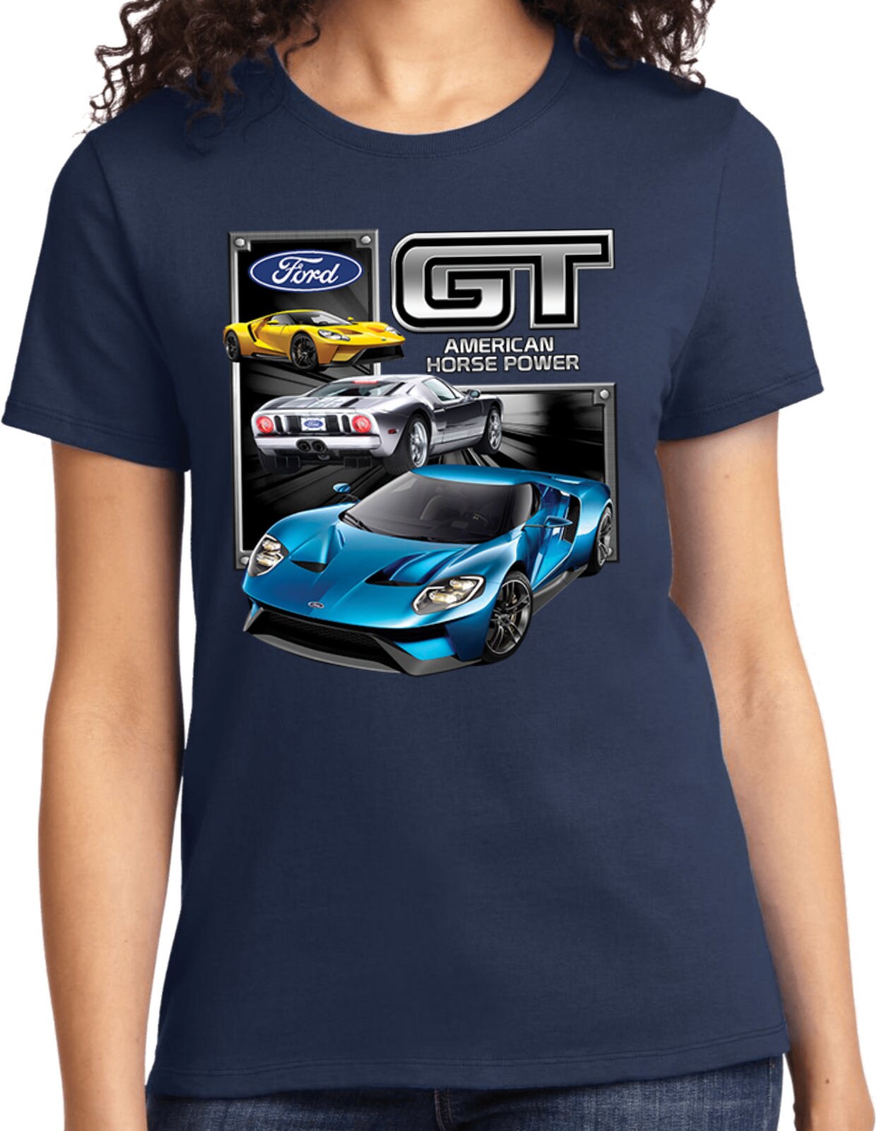 Ford GT American Horsepower Ladies T-Shirt 22496HD1-LPC61 | Etsy