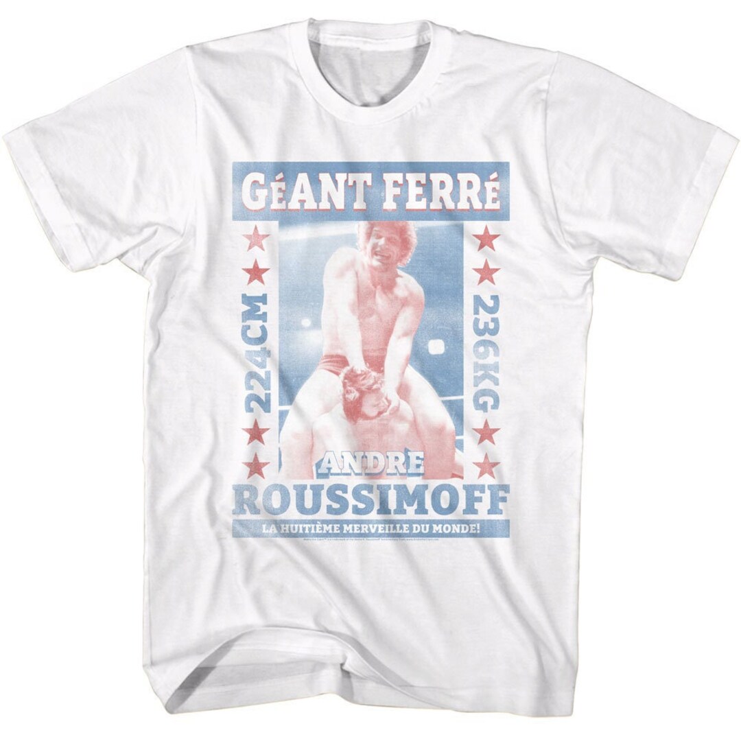 Andre the Giant Geant Ferre Logo White Shirts - Etsy