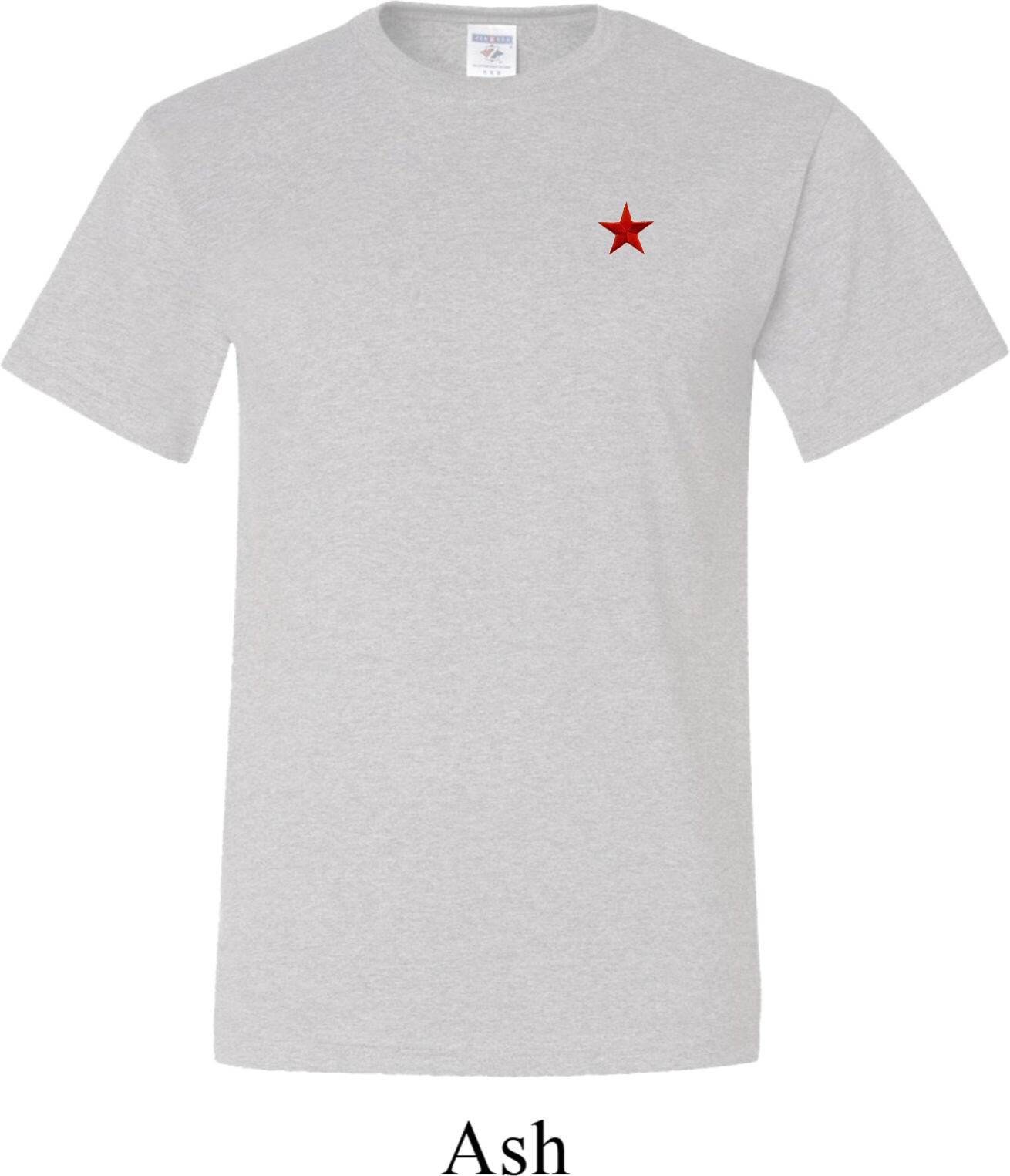 Red Star Patch Pocket Print Tall Tee T-shirt REDSTAR-PP-PC61T | Etsy